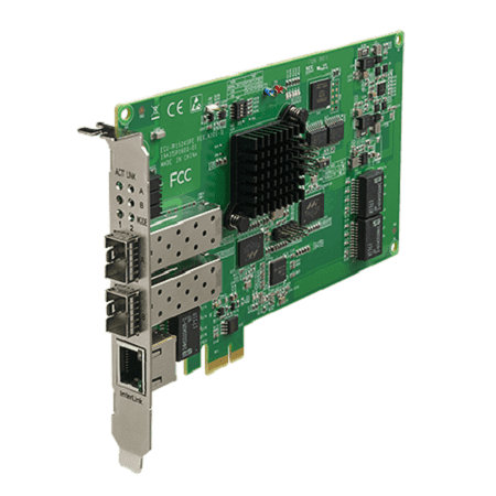 ECU-P1524SPE-AE-2 x SFP 100Mbps HSR/PRP Card w/ PCIe slo